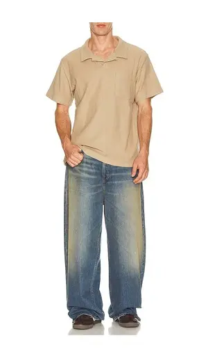 RHYTHM Vintage Terry Polo In Brown - Incense