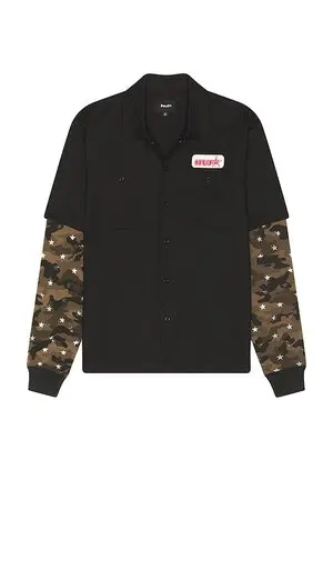 HUF Shadows Long Sleeve Work Shirt