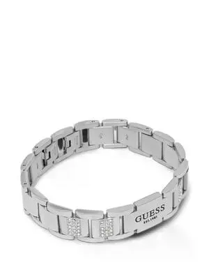 Guess Steel Logo Chain Bracelet - Silver