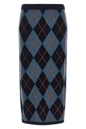 Twin-set Diamond Skirt - Blue