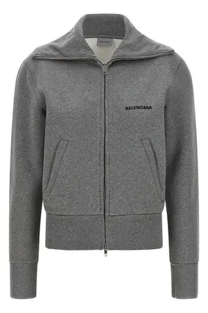 Balenciaga Slim Zip' Sweatshirt - Gray