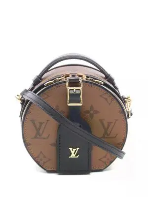 LOUIS VUITTON 2012 Mini Boîte Chapeau Monogram Reverse Shoulder Bag - Brown