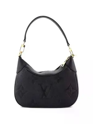 LOUIS VUITTON Bagatelle Nm Handbag Monogram Empreinte Giant Shoulder Bag - Black