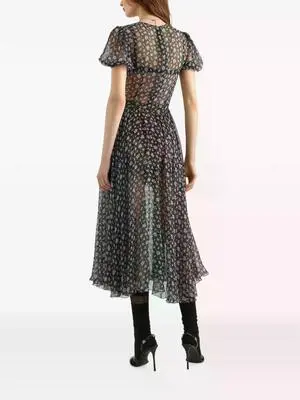 Dolce & Gabbana Floral Print Chiffon Dress