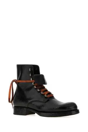 Prada Leather Ankle Boots