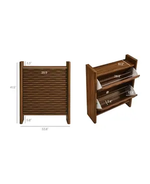 MODWAY Emric Wave Shoe Cabinet