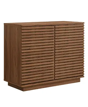 MODWAY Render 2-door Fluted Accent Cabinet - Walnut