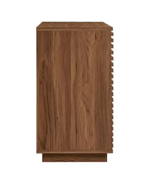 MODWAY Render 2-door Fluted Accent Cabinet - Walnut