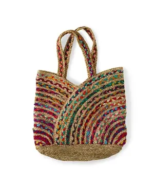 UNCOMMON GOODS Repurposed Sari Carry-all Bag - Multi