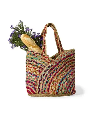 UNCOMMON GOODS Repurposed Sari Carry-all Bag