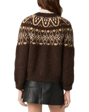 Astr The Label Irene Fair Isle Cardigan
