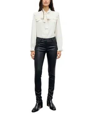 Gerard Darel Muse Leather Straight Pants