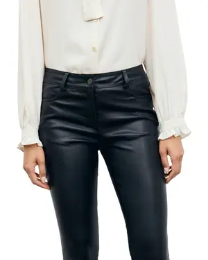 Gerard Darel Muse Leather Straight Pants