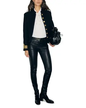 Gerard Darel Muse Leather Straight Pants