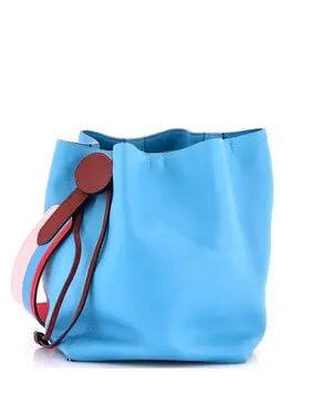 Hermès 17 Licol Leather Shoulder Bag - Blue