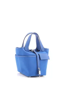 Hermès Pm Cargo Picotin Lock Bag Canvas And Swift