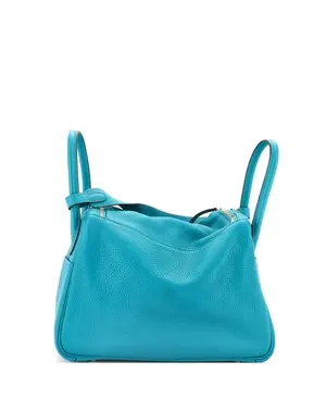 Hermès 30 Lindy Bag Clemence - Blue
