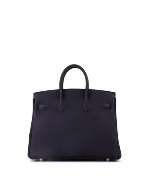 Hermès Birkin 25 Handbag Black Togo With Palladium Hardware
