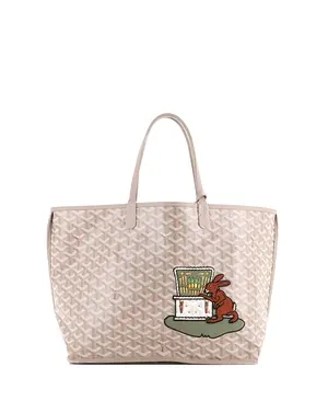 Goyard Pm Anjou Reversible Tote Embroidered Coated Canvas