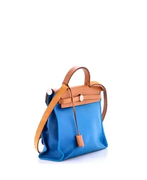 Hermès 31 Herbag Zip Berline Vache Canvas And Leather