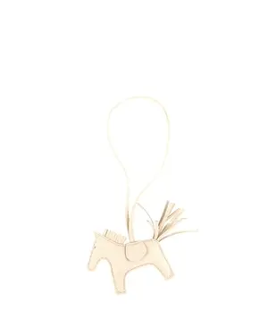 Hermès Pm Mono-tone Grigri Rodeo Bag Charm Leather - Neutral