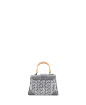 Goyard Saigon Top Handle Bag Coated Canvas With Leather