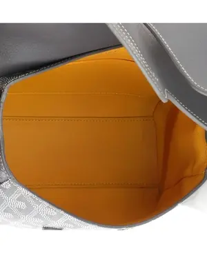 Goyard Saigon Top Handle Bag Coated Canvas With Leather
