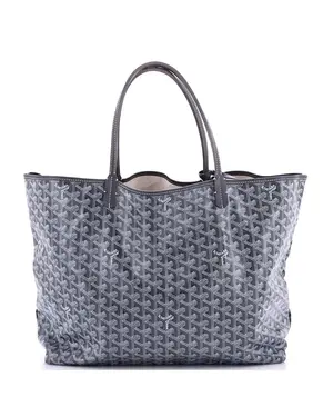 Goyard Gm Saint Louis Tote Coated Canvas Gray
