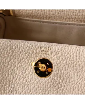 Hermès Lindy Bag Clemence - Neutral