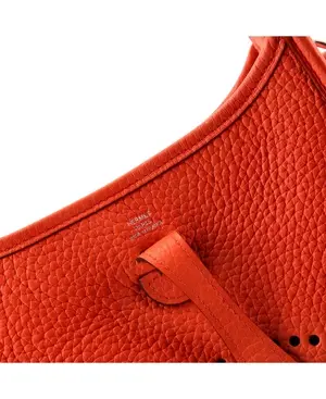 Hermès Tpm Evelyne Bag Gen Iii Clemence - Orange