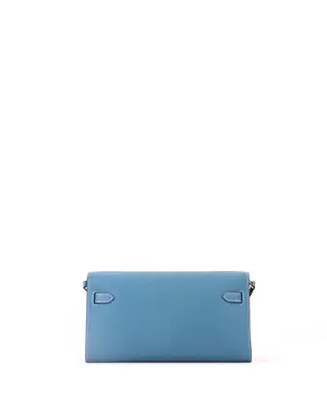 Hermès Kelly To Go Wallet Epsom - Blue