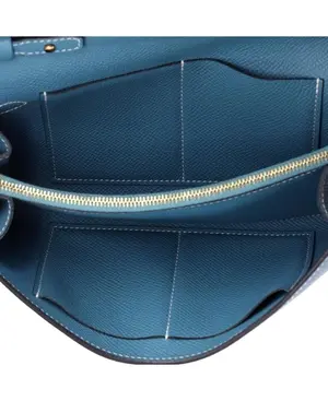 Hermès Kelly To Go Wallet Epsom - Blue