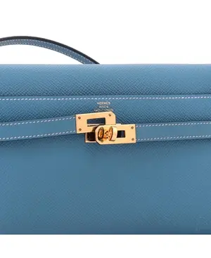 Hermès Kelly To Go Wallet Epsom - Blue