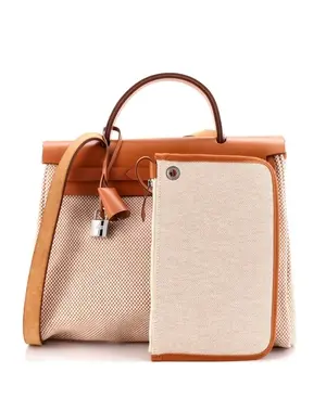 Hermès 31 Herbag Zip Criss Viking Toile And Leather