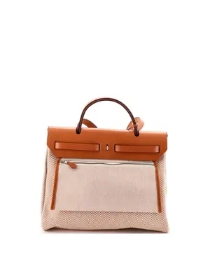 Hermès 31 Herbag Zip Criss Viking Toile And Leather