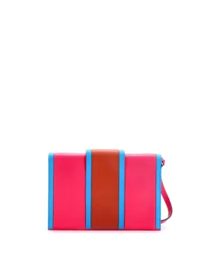 Hermès H Passant Clutch Shoulder Bag Evercolor - Pink