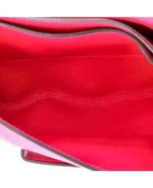 Hermès H Passant Clutch Shoulder Bag Evercolor - Pink