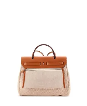 Hermès 31 Herbag Zip Criss Viking Toile And Leather