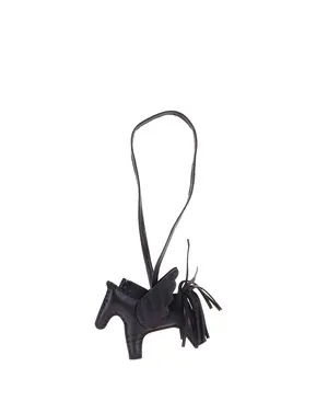 Hermès Pm So Pegase Rodeo Touch Bag Charm Leather With Alligator - Black