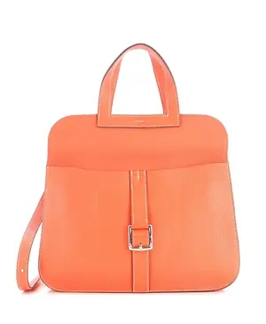 Hermès 31 Halzan Bag Clemence - Orange