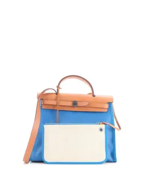 Hermès 31 Herbag Zip Berline Vache Canvas And Leather