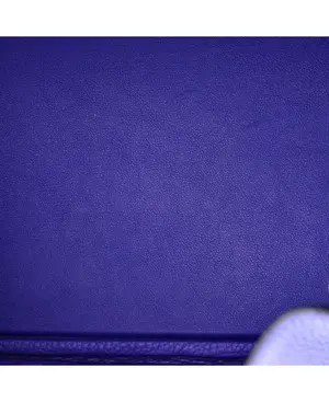 Hermès 30 Lindy Bag Clemence - Blue