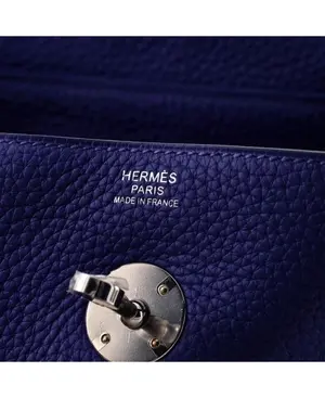 Hermès 30 Lindy Bag Clemence - Blue