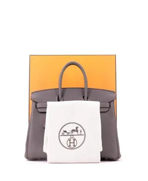 Hermès Birkin 25 Handbag Grey Togo With Gold Hardware