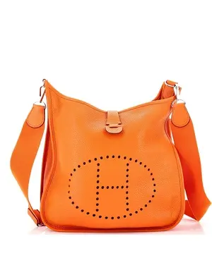 Hermès Gm Evelyne Bag Gen Iii Clemence - Orange