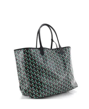 Goyard Pm Saint Louis Tote Claire Voie Coated Canvas - Green