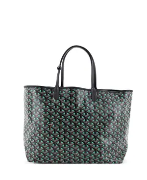Goyard Pm Saint Louis Tote Claire Voie Coated Canvas - Green