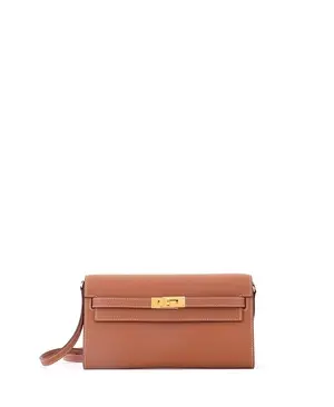 Hermès Kelly To Go Wallet Evercolor - Brown