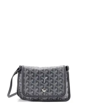 Goyard Plumet Clutch Wallet Coated Canvas Gray