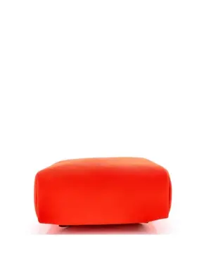 Hermès Herbag A Dos Zip Backpack Toile And Leather - Orange